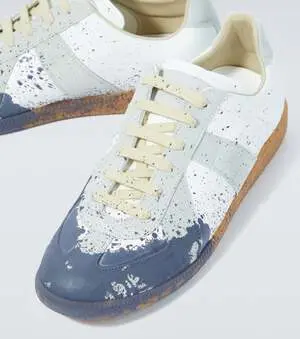 MAISON MARGIELA Replica Printed Leather Sneakers