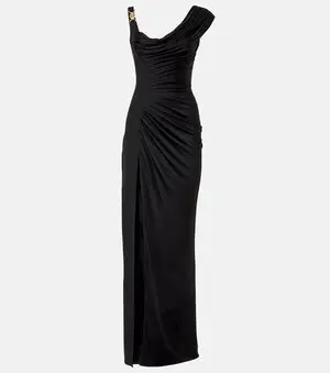 Versace Medusa '95 Draped Gown - Black