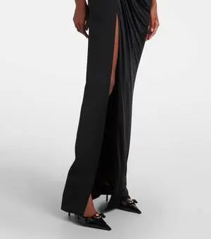 Versace Medusa '95 Draped Gown - Black