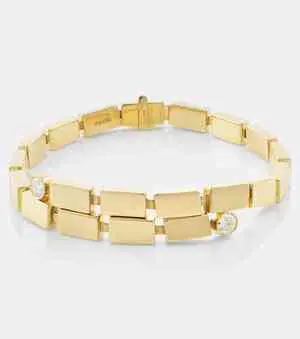 Ileana Makri 18kt Yellow Gold Bracelet With Diamonds - Metallic