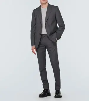 AMI Paris Virgin Wool Blazer - Grey