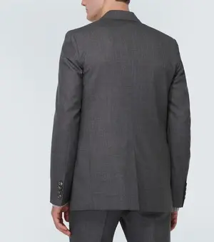 AMI Paris Virgin Wool Blazer - Grey