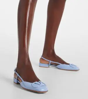 Valentino Garavani Vlogo Signature Slingback Flats