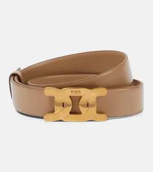 TOD'S Leather Belt - Beige