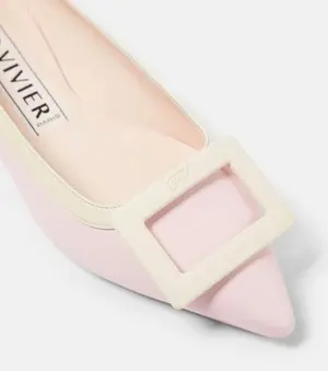 ROGER VIVIER Gommettine Ball Patent Leather Ballet Flats - Multicoloured