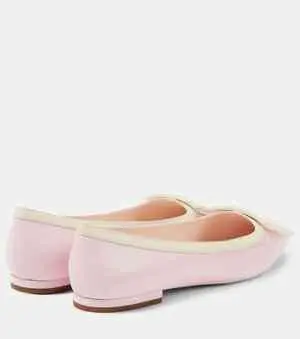 ROGER VIVIER Gommettine Ball Patent Leather Ballet Flats - Multicoloured