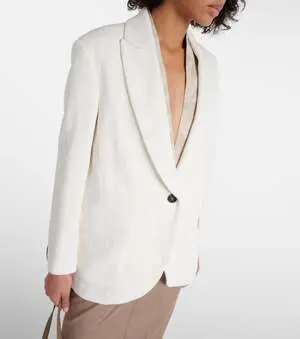 Brunello Cucinelli Herringbone Blazer