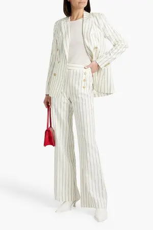 Derek Lam 10 Crosby Walter Pinstriped Blazer