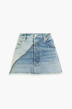 EB DENIM Gemini Zip-detailed Mini Skirt