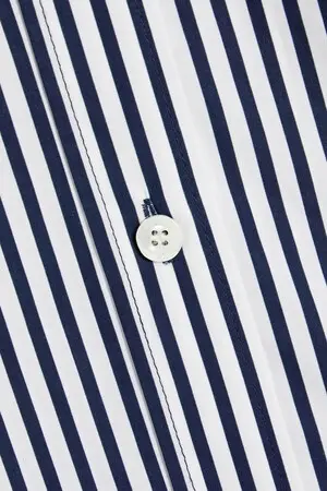 FRAME Striped Cotton-poplin Shirt