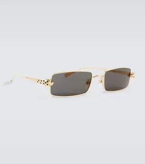 CARTIER Embellished Rectangular Sunglasses