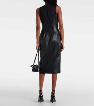 Alaïa Leather Midi Dress