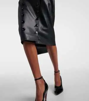Alaïa Leather Midi Dress