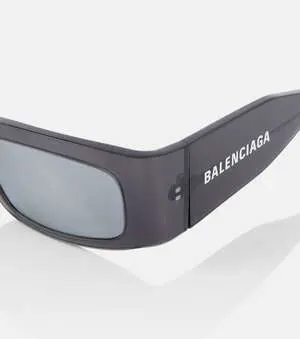 Balenciaga Logo Rectangle Sunglasses