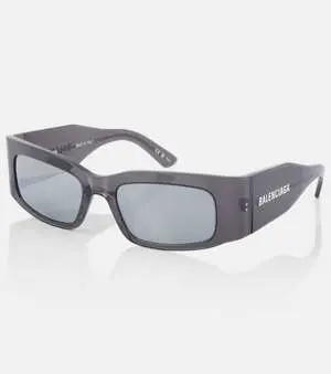 Balenciaga Logo Rectangle Sunglasses
