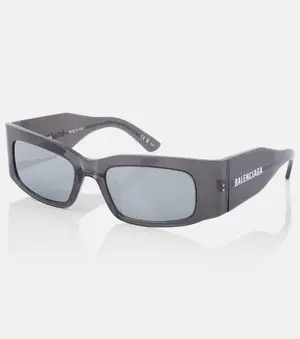 Balenciaga Logo Rectangle Sunglasses
