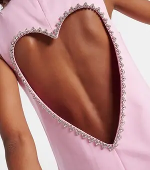 AREA Crystal-embellished Minidress - Pink