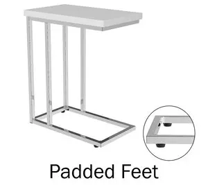 LAVISH HOME 2 Sofa Side Tables Modern C Shaped Nd Tables