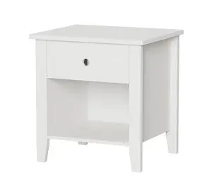 LAVISH HOME End Table With Drawer Traditional S Tyle Table - One-color