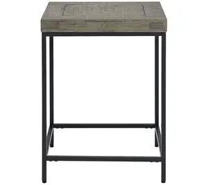 LAVISH HOME End Table Industrial Modern Side Ta Ble