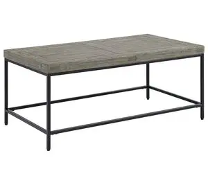 LAVISH HOME Coffee Table Industrial Modern Tabl E