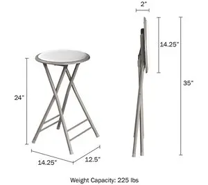 TRADEMARK HOME 2 Counter Height 24' Backless Ba R Stools