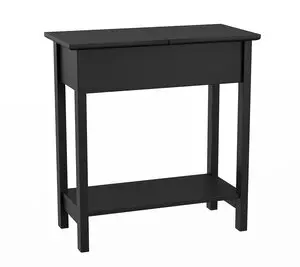 LAVISH HOME Flip-top End Table Slim Side Consol E With Storage - One-color