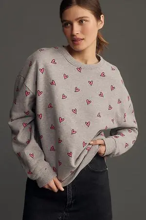 Kule Oversized Heart Sweatshirt