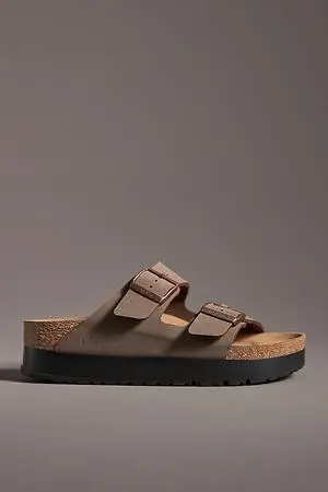 BIRKENSTOCK Arizona Flex Platform Sandals - Brown