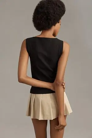 REFORMATION Dusk Knit Top - Black