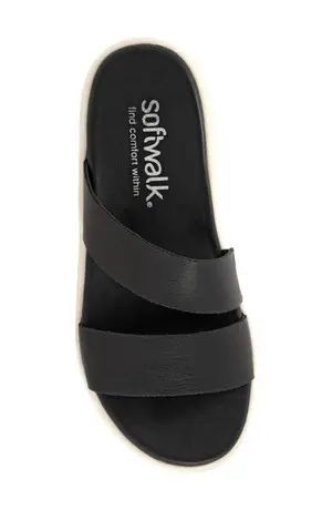 SOFTWALK® Jenna Platform Sandal - Black