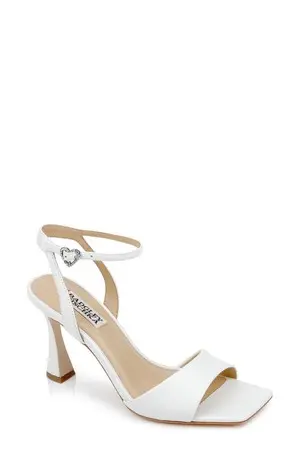 Badgley Mischka Badgley Mischka Collection Cady Ankle Strap Sandal Soft White
