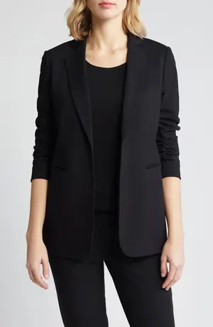 Anne Klein Nyc Scrunch Sleeve Blazer