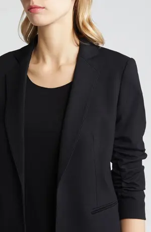 Anne Klein Nyc Scrunch Sleeve Blazer