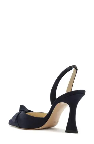 ALEXANDRE BIRMAN Clarita Pointed Toe Slingback Pump - Navy