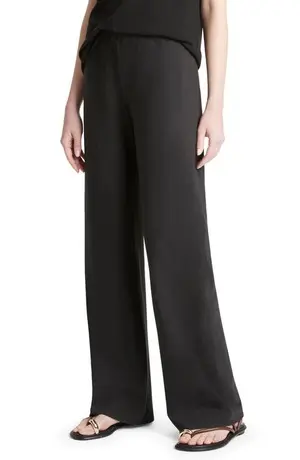 Vince Cotton-blend Wide Leg Pants