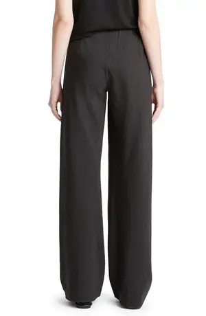 Vince Cotton-blend Wide Leg Pants