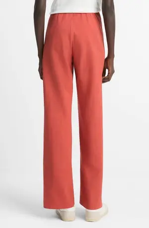 Vince Cotton-blend Wide Leg Pants