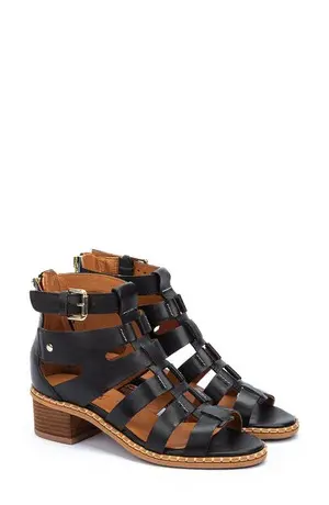 Pikolinos Blanes Caged Sandals - Black