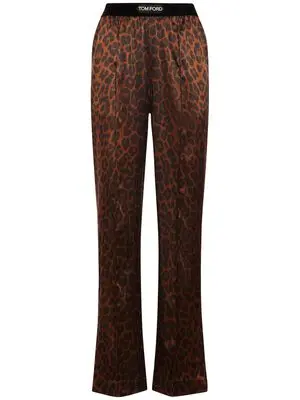 TOM FORD Silk Satin Pajama Pants Multicolor