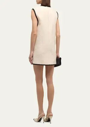 Veronica Beard Ravena Sleeveless Mini Shift Dress