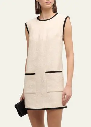 Veronica Beard Ravena Sleeveless Mini Shift Dress