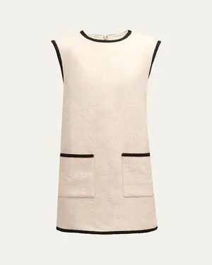 Veronica Beard Ravena Sleeveless Mini Shift Dress