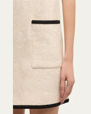 Veronica Beard Ravena Sleeveless Mini Shift Dress