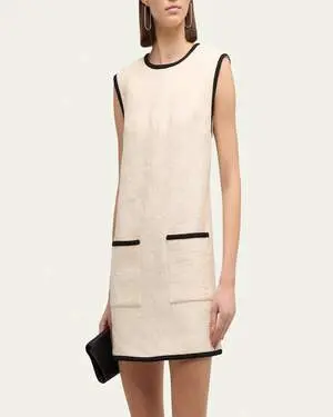 Veronica Beard Ravena Sleeveless Mini Shift Dress