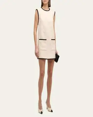 Veronica Beard Ravena Sleeveless Mini Shift Dress