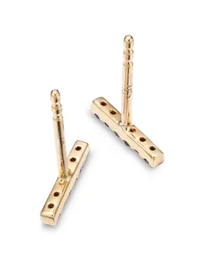 Bloomingdale'S Diamond Bar Stud Earrings - Black
