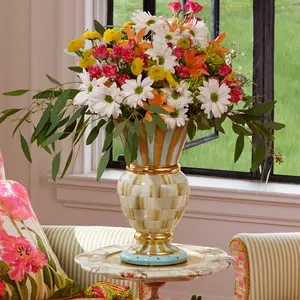 MACKENZIE-CHILDS Parchment Check Great Vase