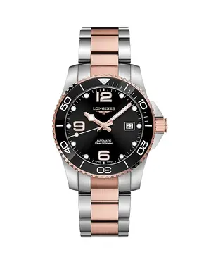 LONGINES Hydroconquest 41mm Watch - Black/two Tone