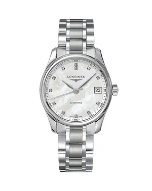 LONGINES Master Watch, 34mm - Champagne/silver